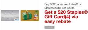 Staples Rebates Are Back, Get $20 on $300+ GC Purchase - Danny the Deal ...