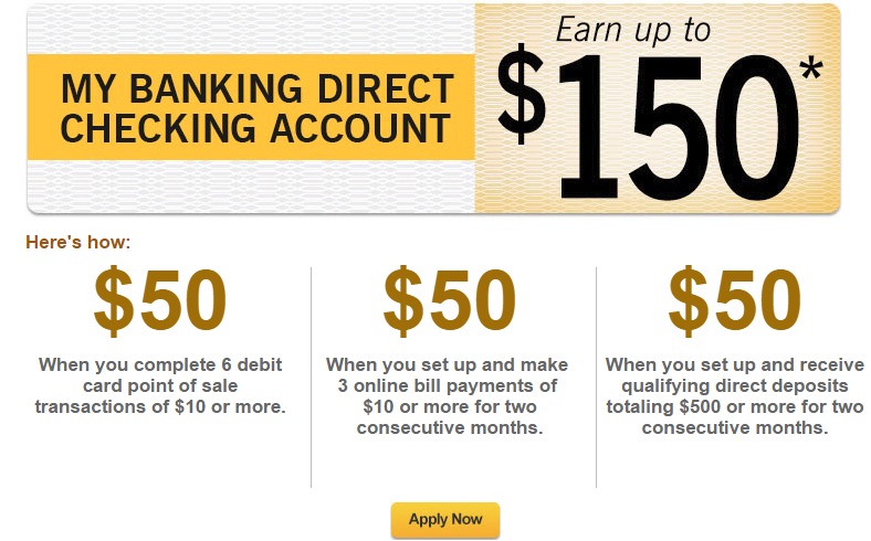 (Expired) My Banking Direct, $150 Checking Bonus - Danny the Deal Guru