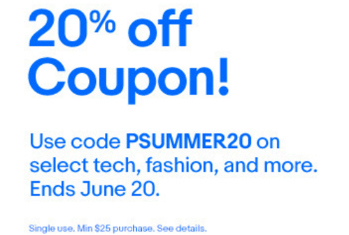 Ebay Discount Get 20 Off Purchases From Select Sellers Till 6 17 17