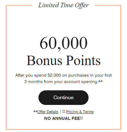 Chase Marriott Bonvoy Bold, No Annual Fee and New 60K Bonus