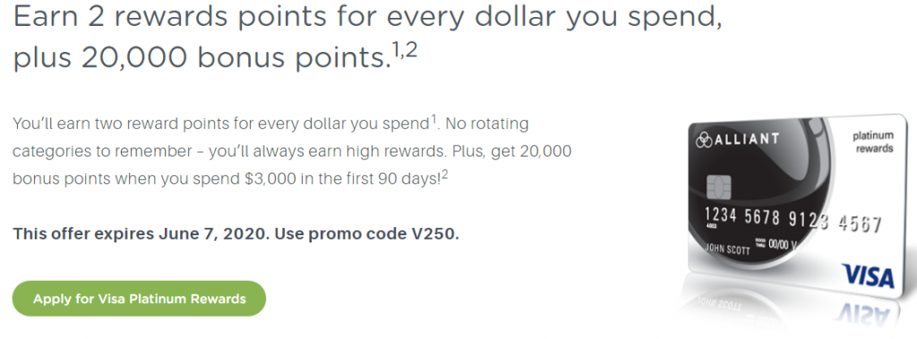 Alliant Visa Platinum Rewards Card, $200 Bonus (Targeted) - Danny the ...