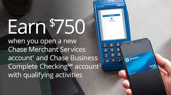 $750 Bonus for New Chase Merchant Services Account (Targeted)