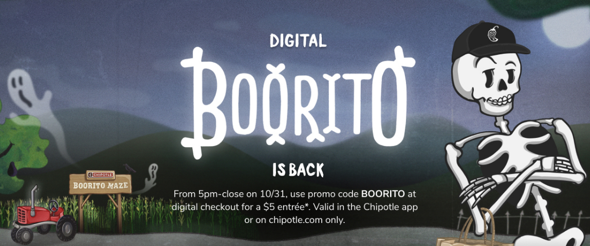 Chipotle Entrees for Just $5 Today, Valid 5PM to Close