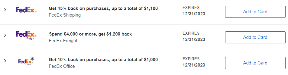 Three New FedEx Amex Offers for Amex Business Cards