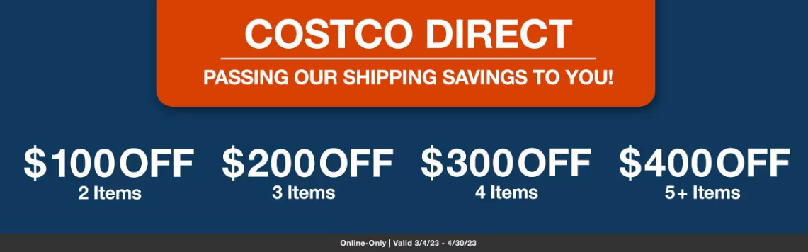 Costco.com Buy More Save More Promotion, Up to $400 Discount Online ...