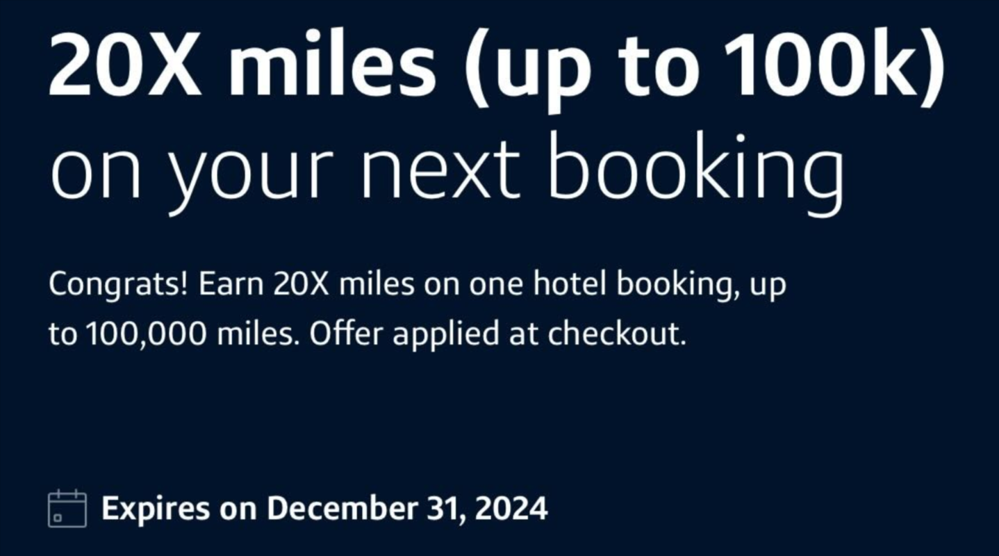 Earn 20X Miles on Hotel Booking at Capital One Travel