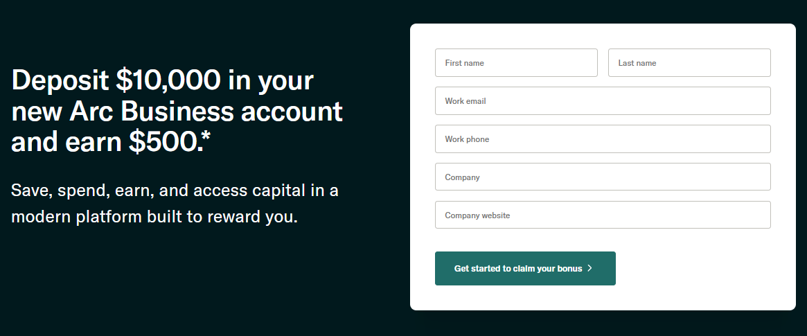 Earn $500 Bonus with Arc Business Account - Danny the Deal Guru