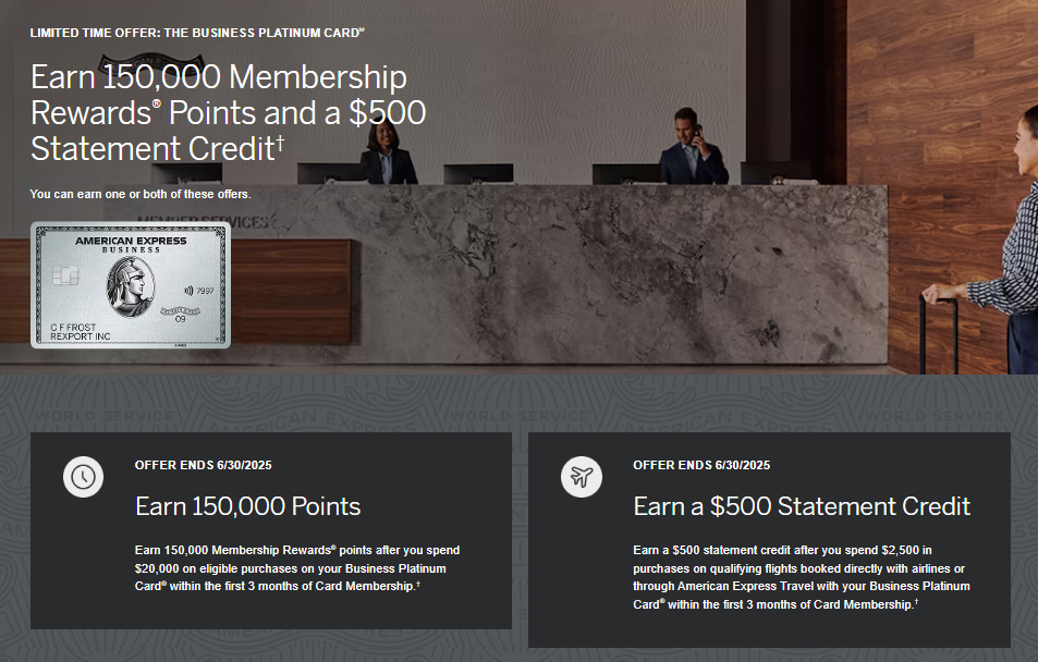 Amex Business Platinum Targeted NLL Offer: 150K + $500 Credit - Danny the Deal Guru