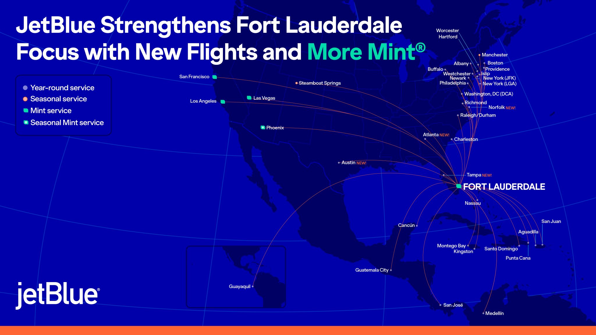JetBlue Expands Fort Lauderdale Service with New Flights and More Mint ...