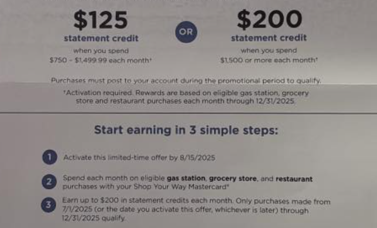 Citi Shop Your Way Mastercard Spending Bonus, Earn Up to $200 Credit ...