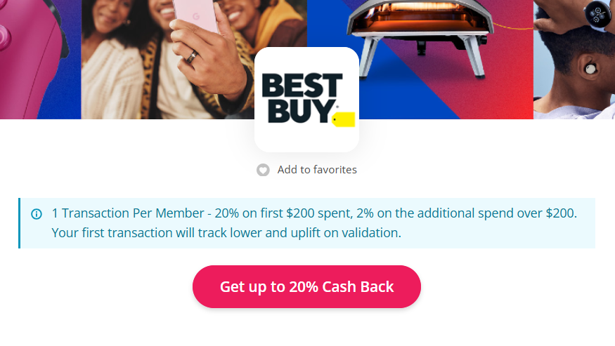 TopCashback: 20% Cash Back (Up to $40 Back) on Best Buy Purchase Today ...